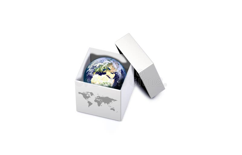 Earth box stock illustration. Illustration of rendering - 7544772