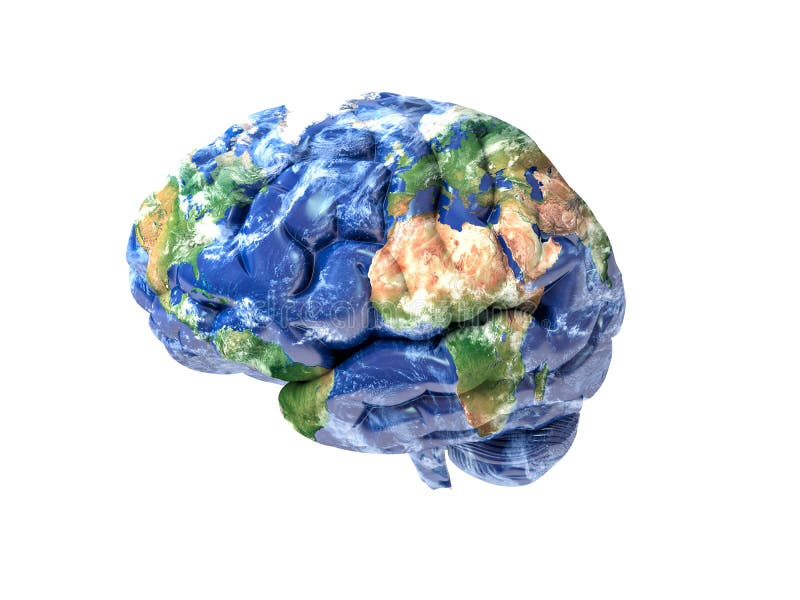 Earth brain stock illustration. Illustration of ecological - 55170854