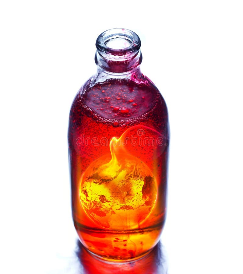 Earth Burning Bottle Red Water Boil Stock Photos - Free & Royalty-Free ...