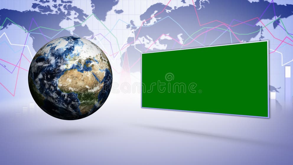 Earth and Business Technology Bars Background Stock Illustration ...