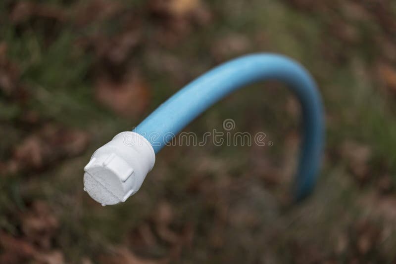 Earth Cable Comes from Construction Land Stock Image - Image of energy ...