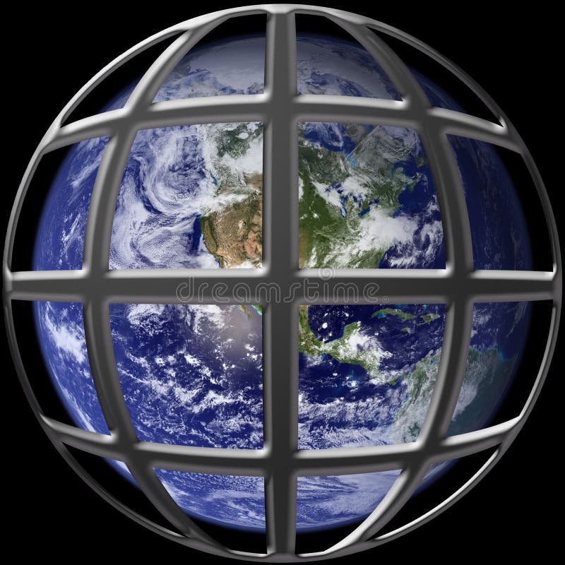 Prisoned Earth stock illustration. Illustration of captive - 203125