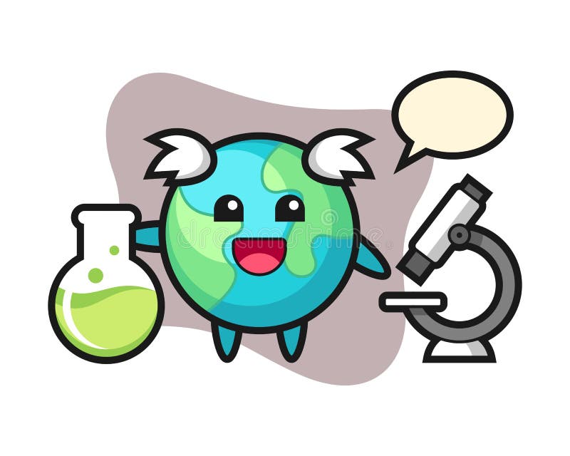 Earth Cartoon with the Question Mark Stock Vector - Illustration of ...