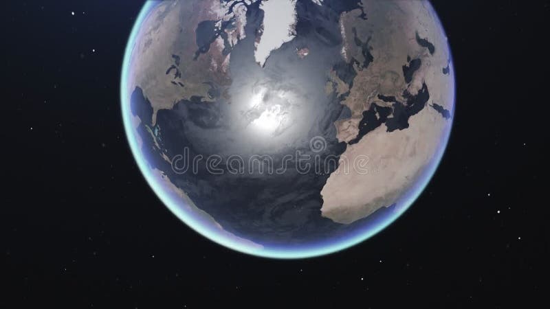Earth CG Animation Motion Graphics Stock Video - Video of orbiting ...
