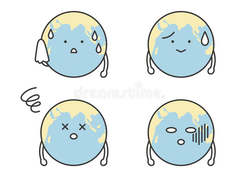 Earth Sweating Stock Illustrations – 156 Earth Sweating Stock ...