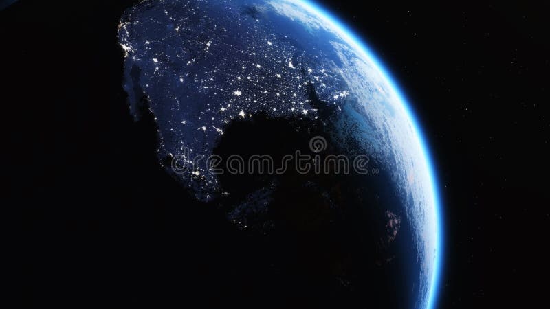 Earth city light stock illustration. Illustration of spins - 78403265