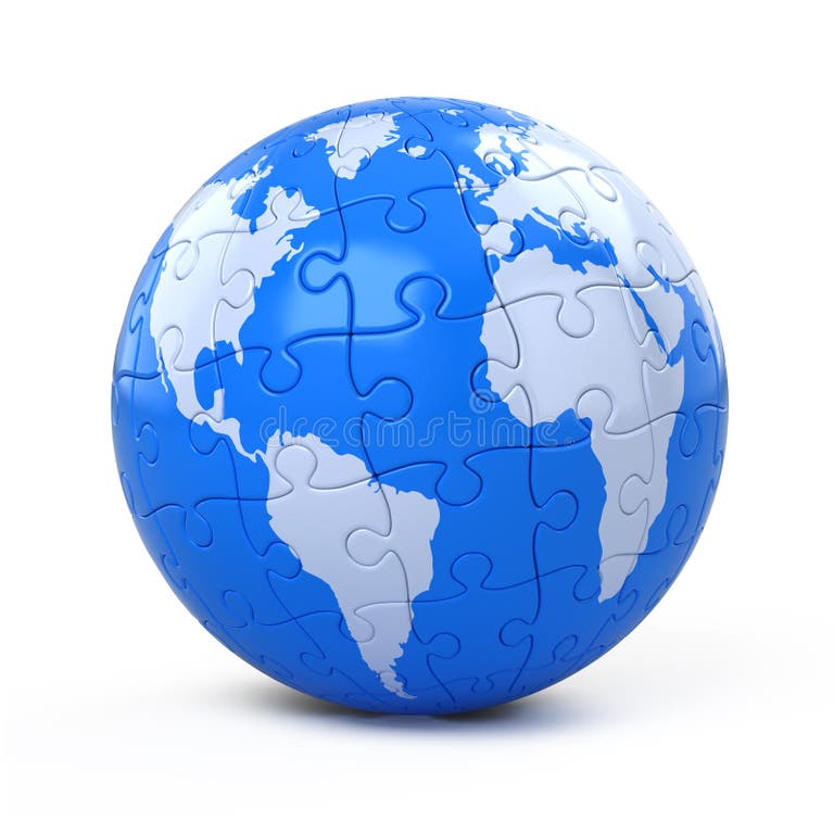 Globalization Puzzle Stock Illustrations – 201 Globalization Puzzle ...