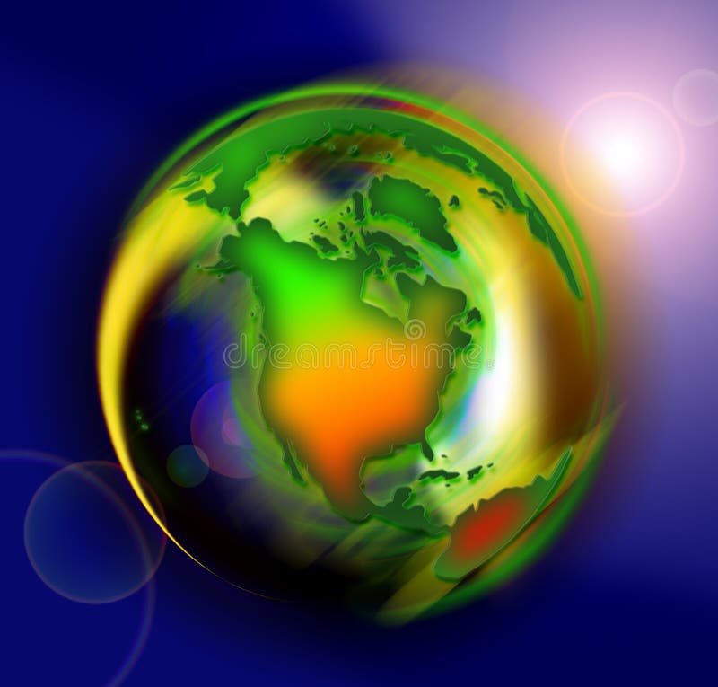 Earth of colour stock illustration. Illustration of colour - 1267939