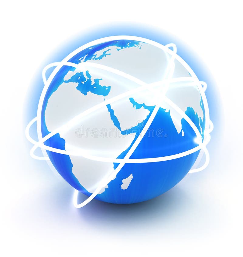Earth and communication stock illustration. Illustration of transport ...