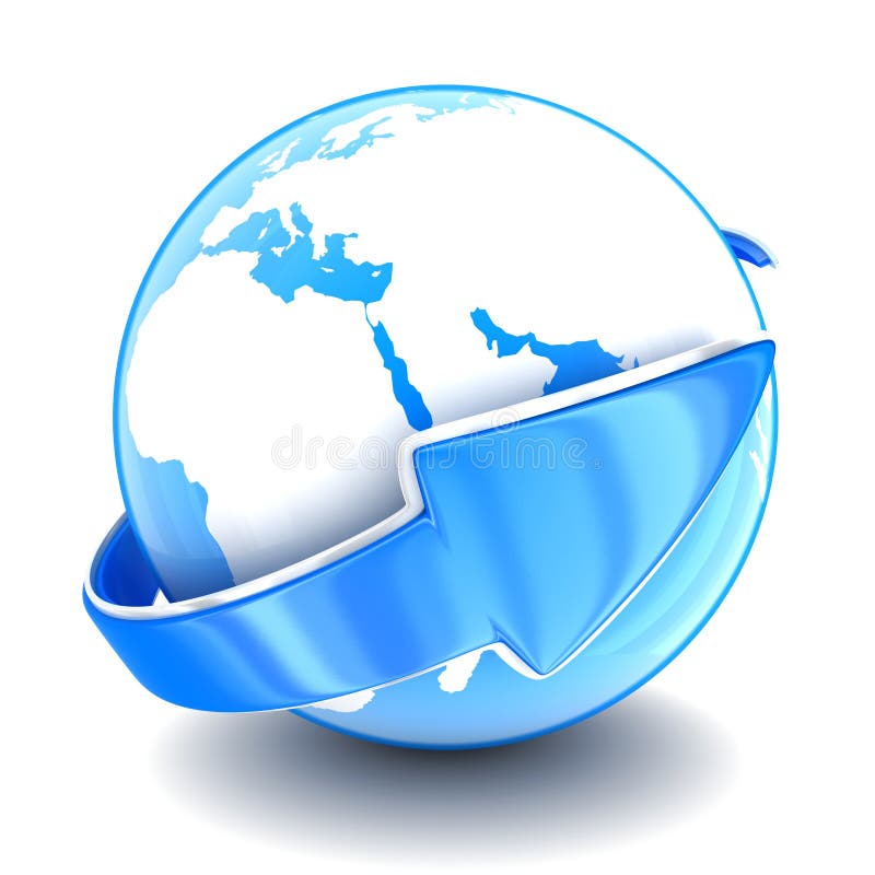 Earth and communication stock illustration. Illustration of planet ...