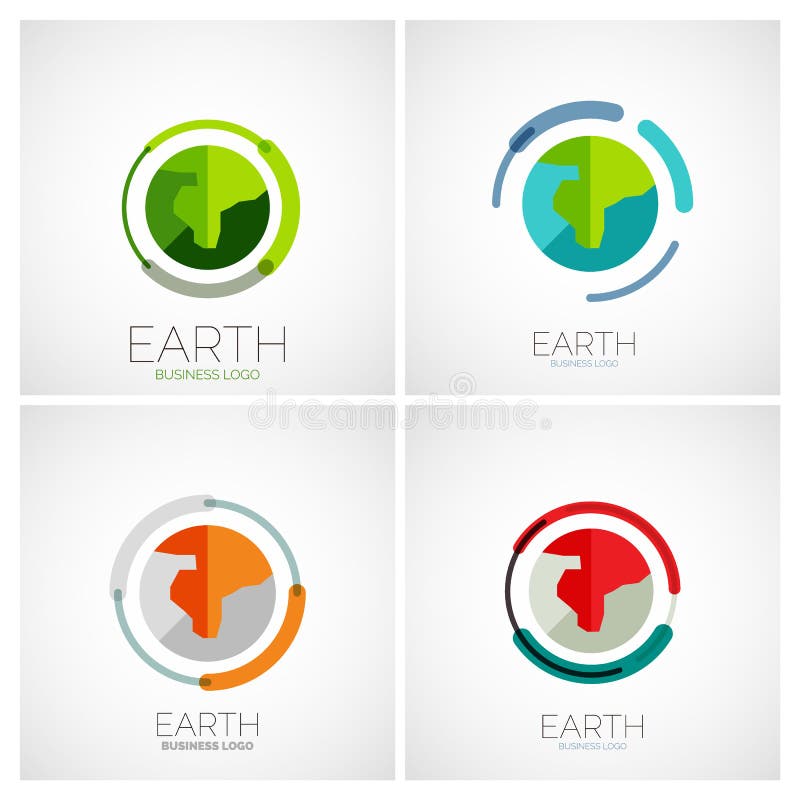 Earth company logo design stock vector. Illustration of abstract - 44036032