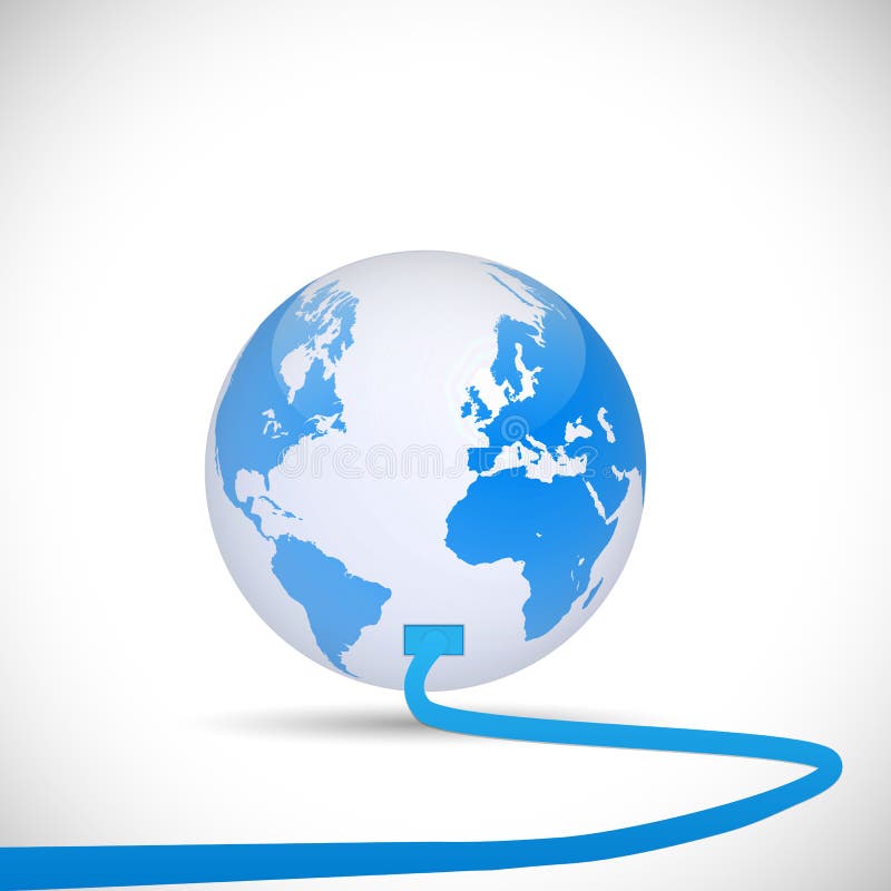 Earth Connection Illustration Stock Vector - Illustration of icon ...