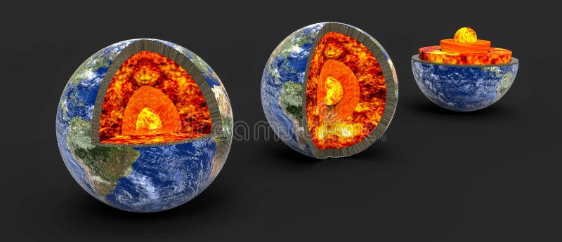 Earth core stock illustration. Illustration of illustration - 63684870