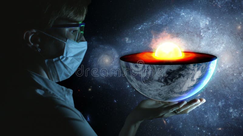 Earth Core. Inner Structure with Geological Layers Stock Footage ...