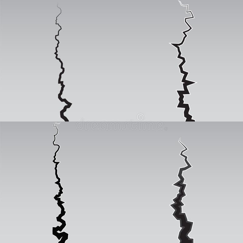 Earth Crack vector set. stock vector. Illustration of landscape - 83658359