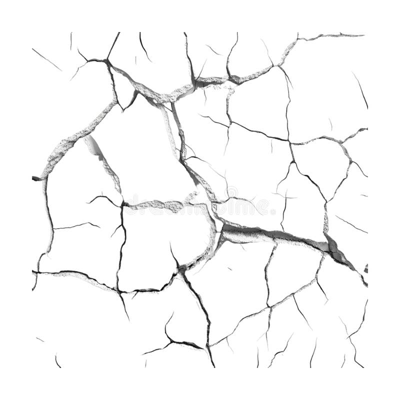 Earth Cracks on Transparent Background - Ai Generated Stock ...