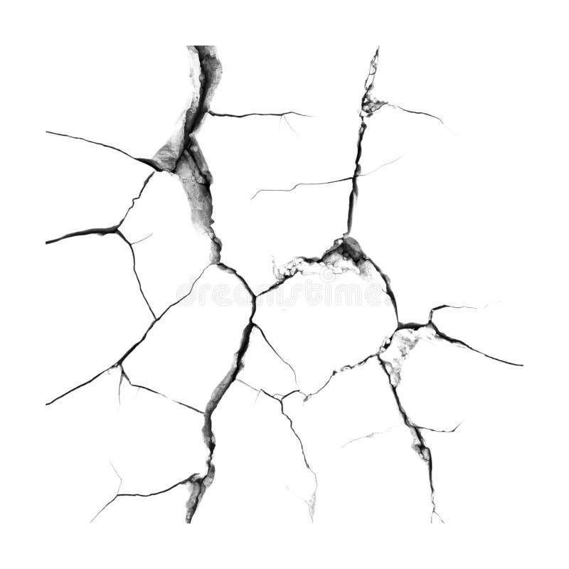 Earth Cracks on Transparent Background - Ai Generated Stock ...