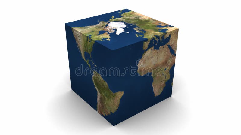 Earth cube stock footage. Video of environment, metal - 71010302