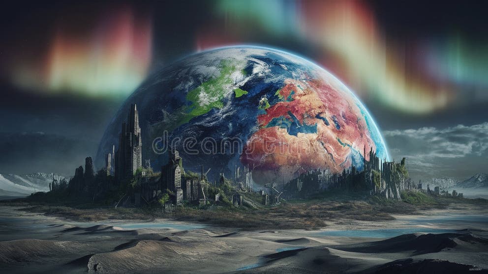 Earth damage concept stock illustration. Illustration of protection ...
