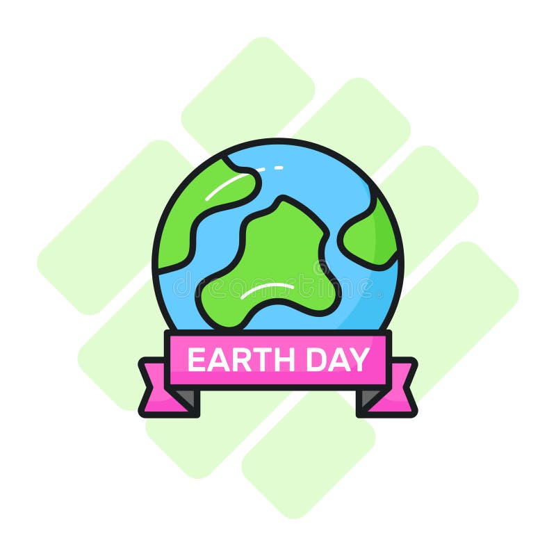 Earth Day Banner Vector Design in Modern and Trendy Style Isolated on ...