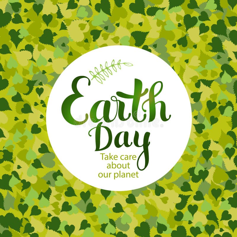 Earth day card stock vector. Illustration of cool, background - 70934671