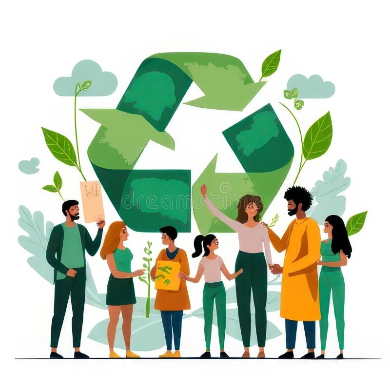 Earth Day Celebration - Environmental Awareness with Abstract ...