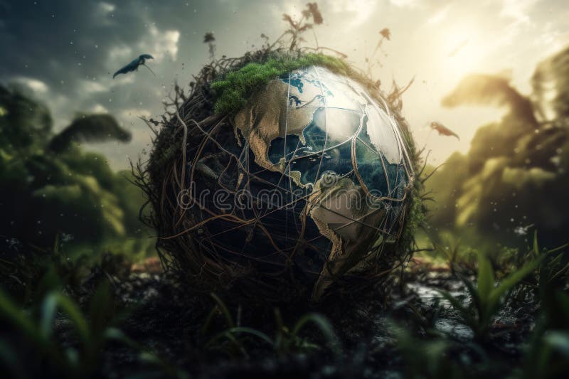 Earth Day Concept. AI Generated Stock Illustration - Illustration of ...