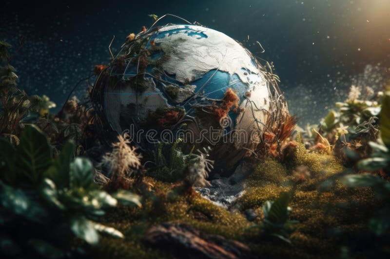 Earth Day Concept. AI Generated Stock Illustration - Illustration of ...