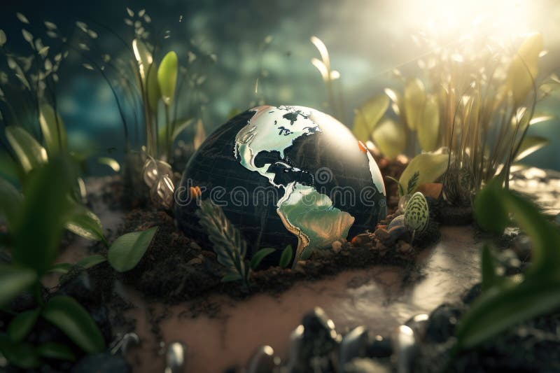 Earth Day Concept. AI Generated Stock Illustration - Illustration of ...