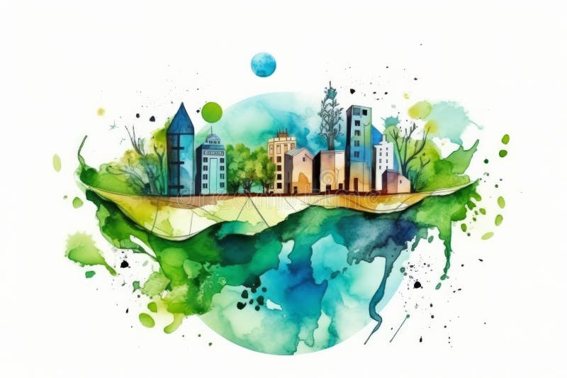 Earth Day Concept. Generative AI Stock Illustration - Illustration of ...