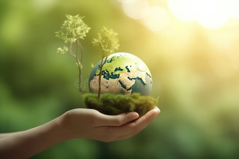Earth Day Concept. Generative AI Stock Illustration - Illustration of ...