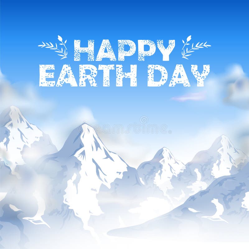 Earth Day Concept for Safe and Green Globe Stock Vector - Illustration ...