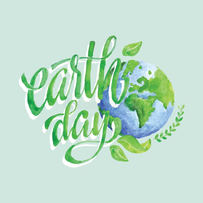 Earth Day Design. Vector Illustration Decorative Design Stock Vector ...