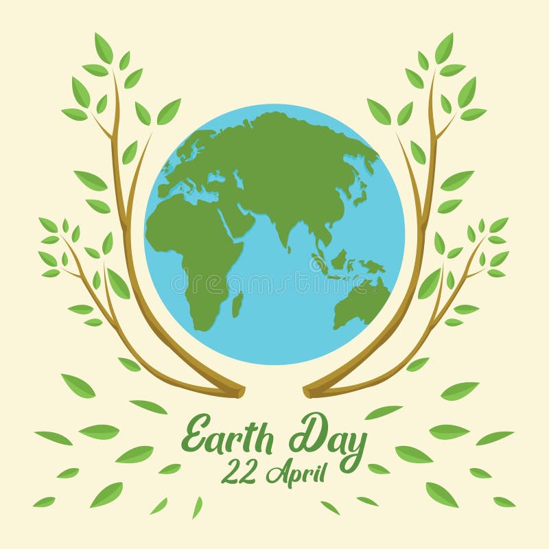 Earth Day Design. Vector Illustration Decorative Design Stock Vector ...