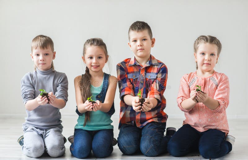 Earth Day and Ecology and Children Concept Stock Photo - Image of life ...
