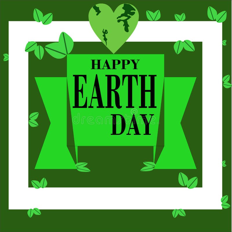Earth Day Greeting Card.Ecology and the Concept of Earth Day.Beautiful ...