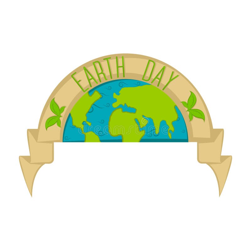 Earth day label stock vector. Illustration of protect - 136744256