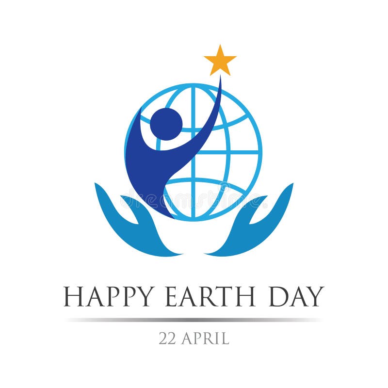 Earth Day Logo Illustration Design Template,happy Earth Day 22 April ...