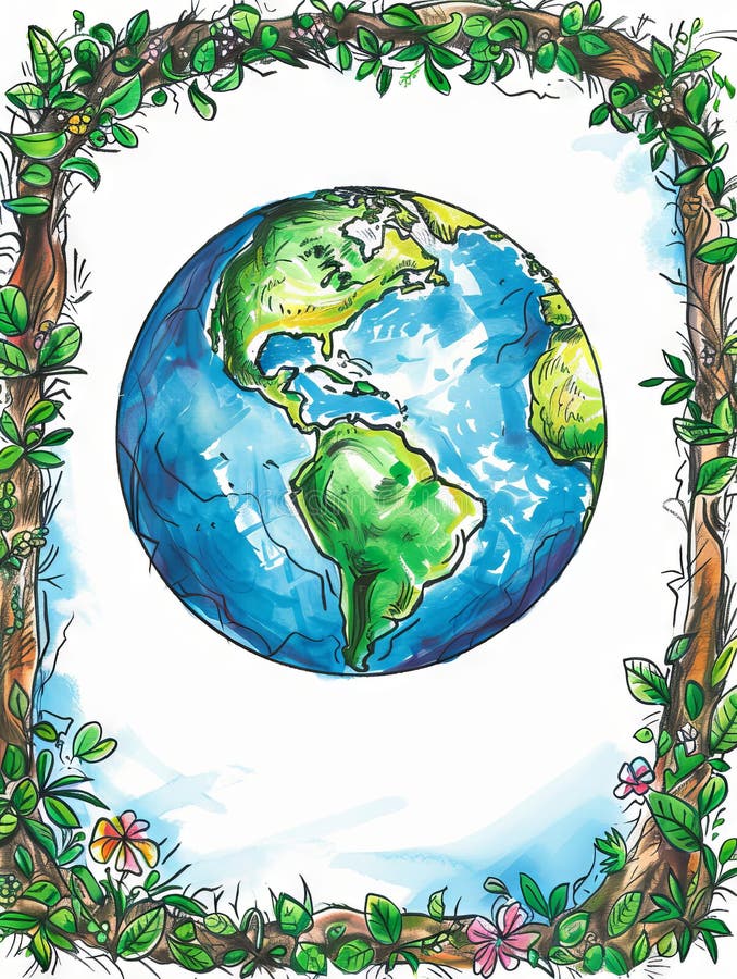 Earth Day graphics stock illustration. Illustration of planet - 310689152