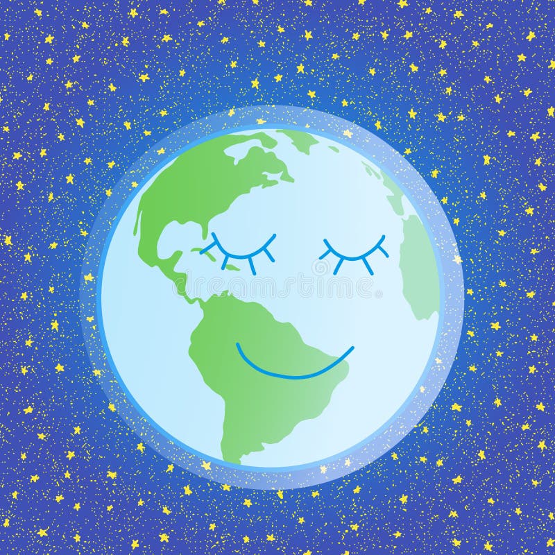 Earth Day Background. Cute Vector Illustration Stock Illustration ...