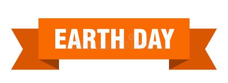 Earth day ribbon. stock vector. Illustration of white - 191268401