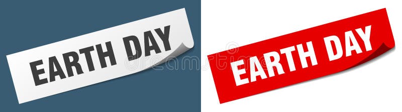 Earth Day Sticker. Earth Day Sign Set Stock Vector - Illustration of ...