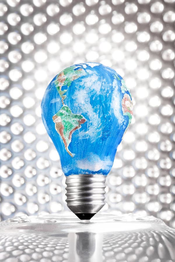 Earth Day Symbol - bulb stock image. Image of equipment - 78622049