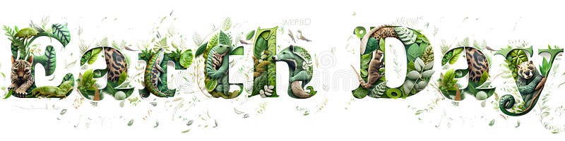 Earth Day graphics stock illustration. Illustration of wildlife - 310689203