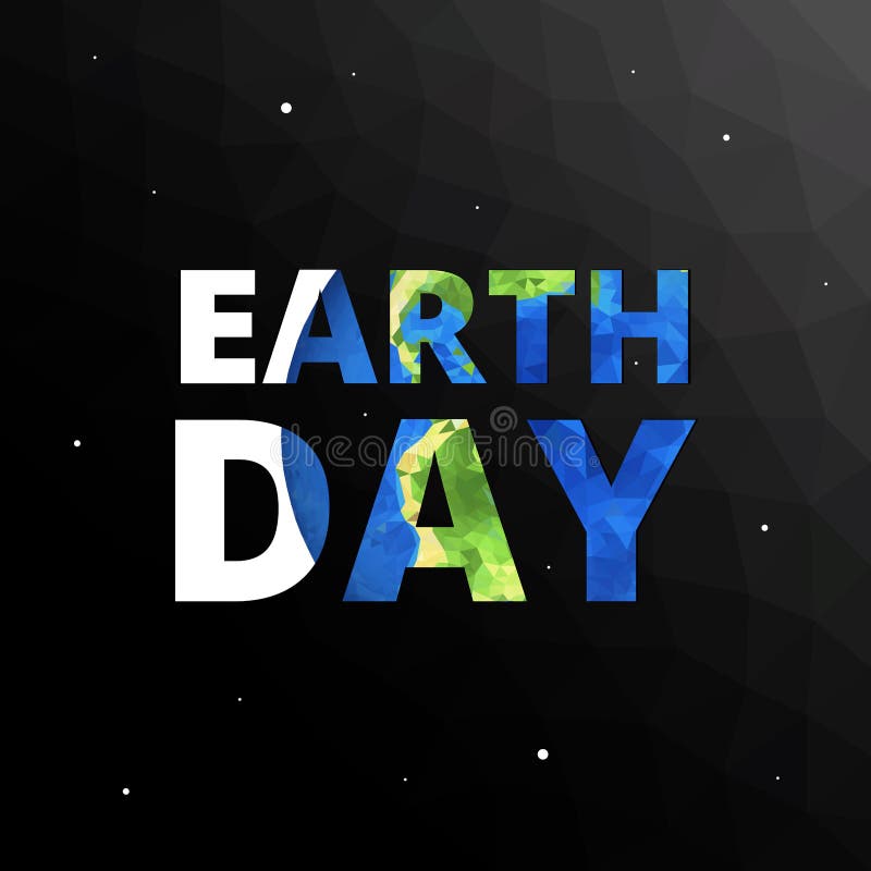 Earth Day the title. stock vector. Illustration of conceptual - 89793984