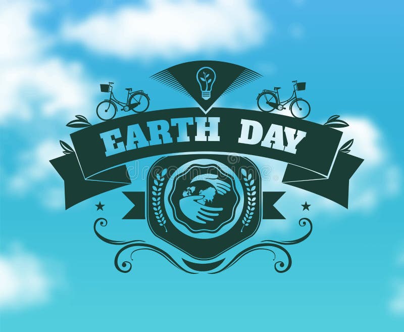 Earth day vector stock vector. Illustration of graphic - 52883426