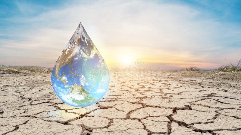 Earth Day and World Water Day Concept Stock Image - Image of dryness ...