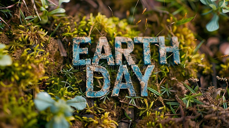 EARTH DAY written word stock illustration. Illustration of hold - 336781237