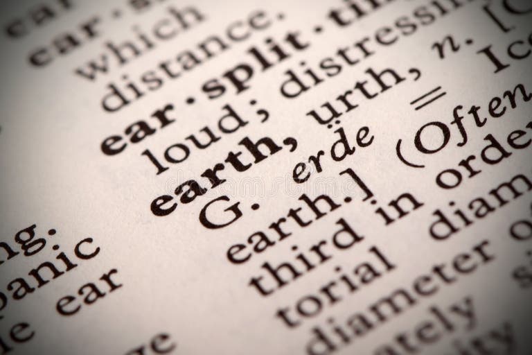 Earth Definition stock image. Image of globe, denotation - 39550587