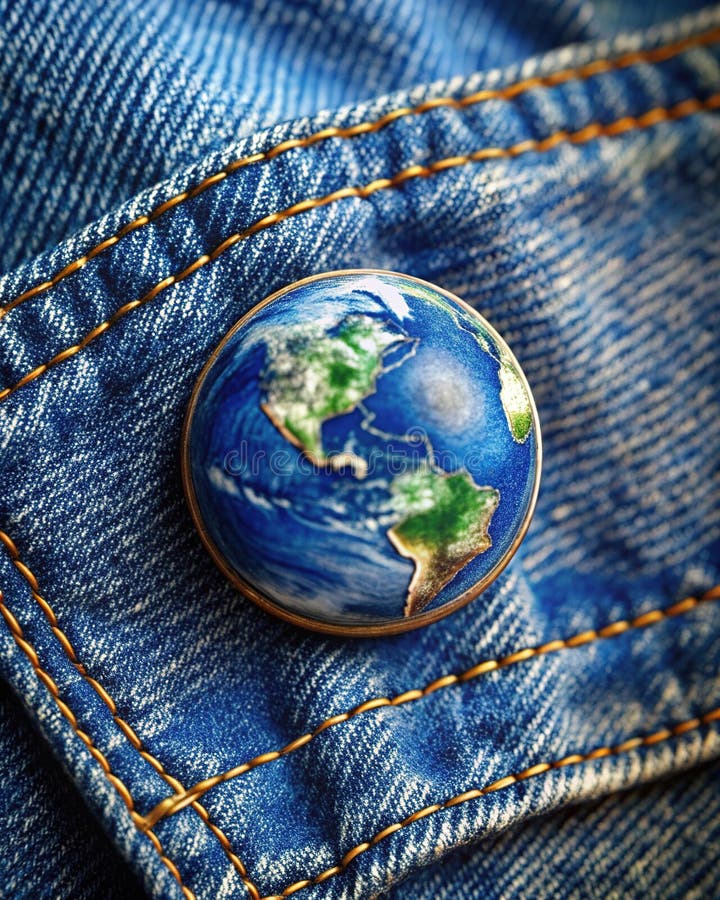 Earth in Denim.a Unique and Artistic Interpretation of Planet Earth ...